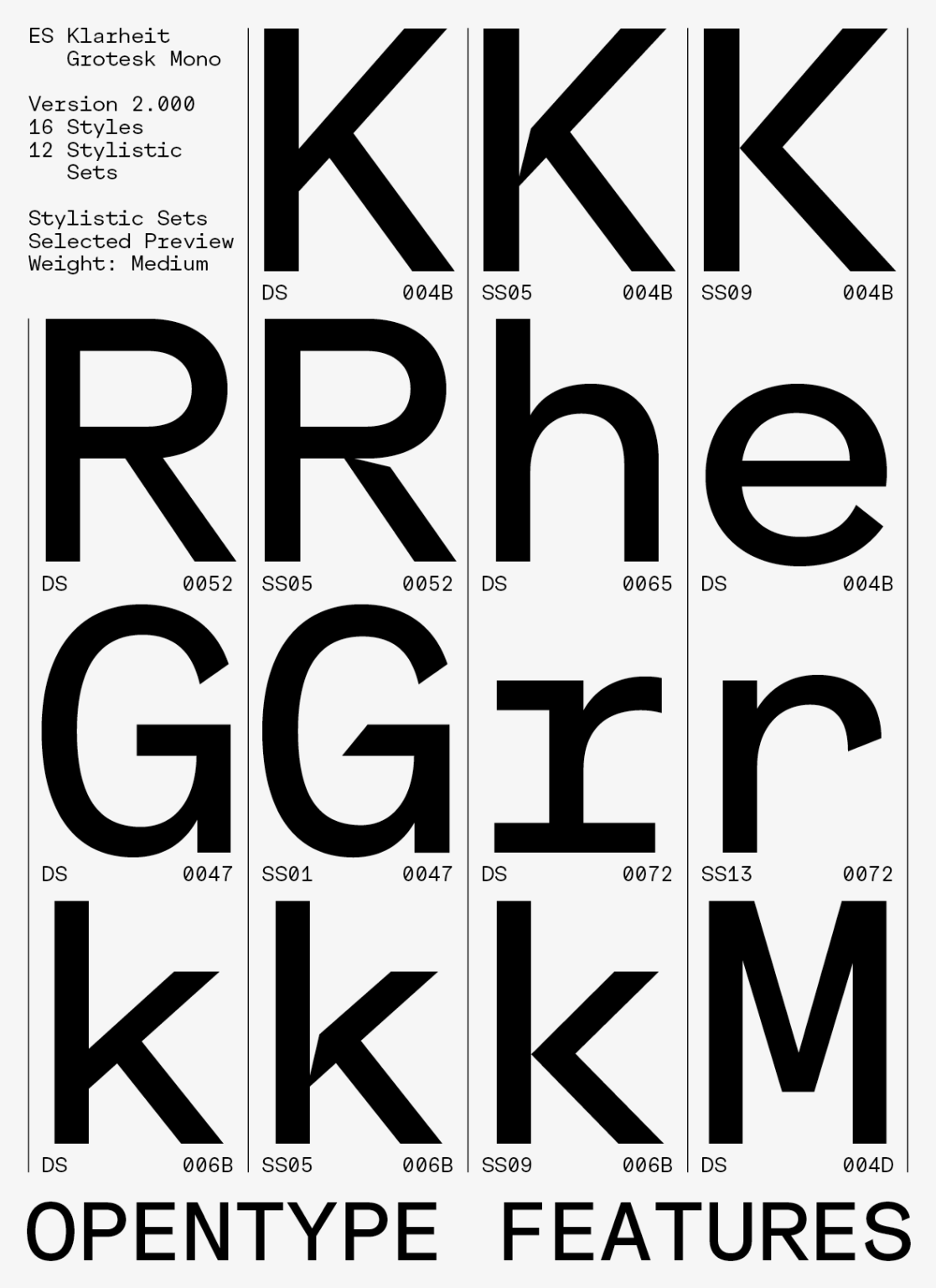 ES Klarheit Grotesk Mono | Extraset